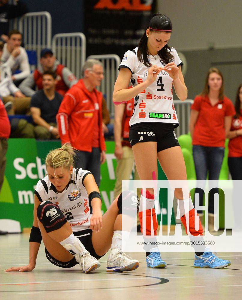 Enttäuschte Gesichter beim DSC, v.l.: Mareen Apitz, Stefanie Karg ...