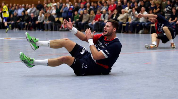 Bietigheim Handball SG BBM Bietigheim vs. HC Empor Rostock, v.l. Lukas ...