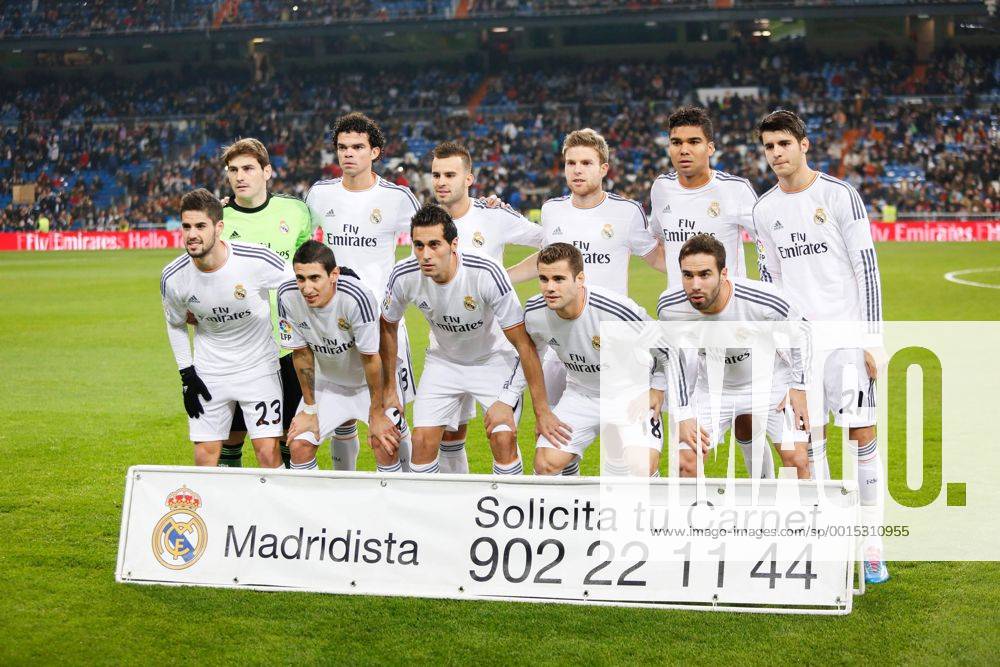 Dec. 18, 2013 - Madrid, Spain - Real Madrid players pose for photos ...