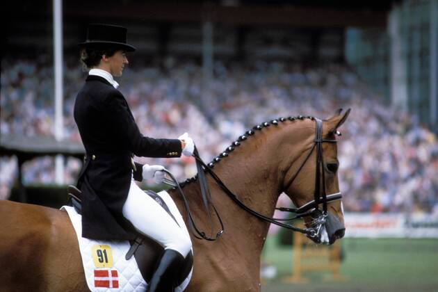 Anne Grethe Jensen mit Marzog, Europameister 1983 in