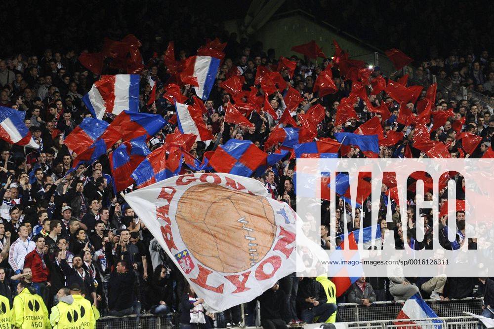 Lyon (France) 03 04 2014 - Europa League Fans Olympique Lyon
