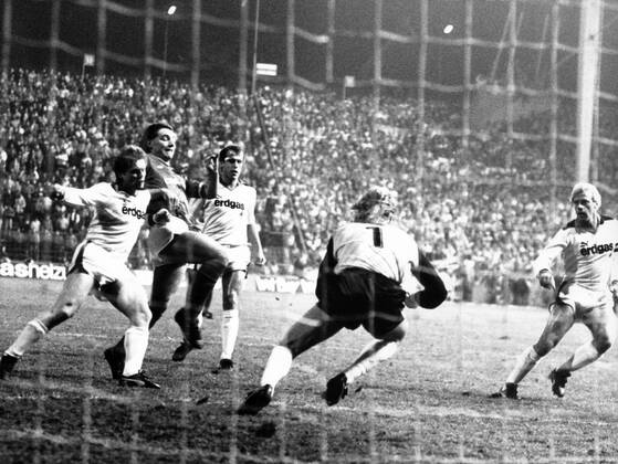 UEFA-Pokal Achtelfinale, Borussia Mönchengladbach - Glasgow Rangers ...