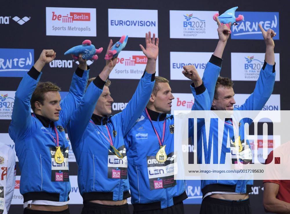 Robin BACKHAUS, Clemens RAPP, Yannick LEBHERZ und Paul BIEDERMANN (vl ...