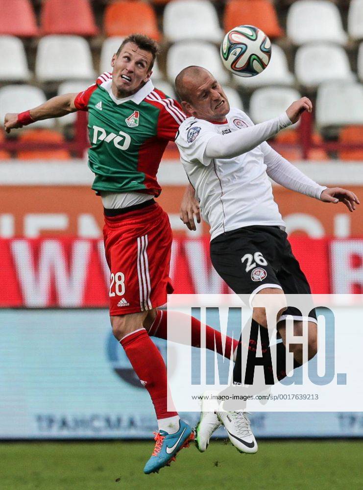 ITAR-TASS: MOSCOW, RUSSIA. SEPTEMBER 28, 2014. Amkar s Martin Jakubko ...