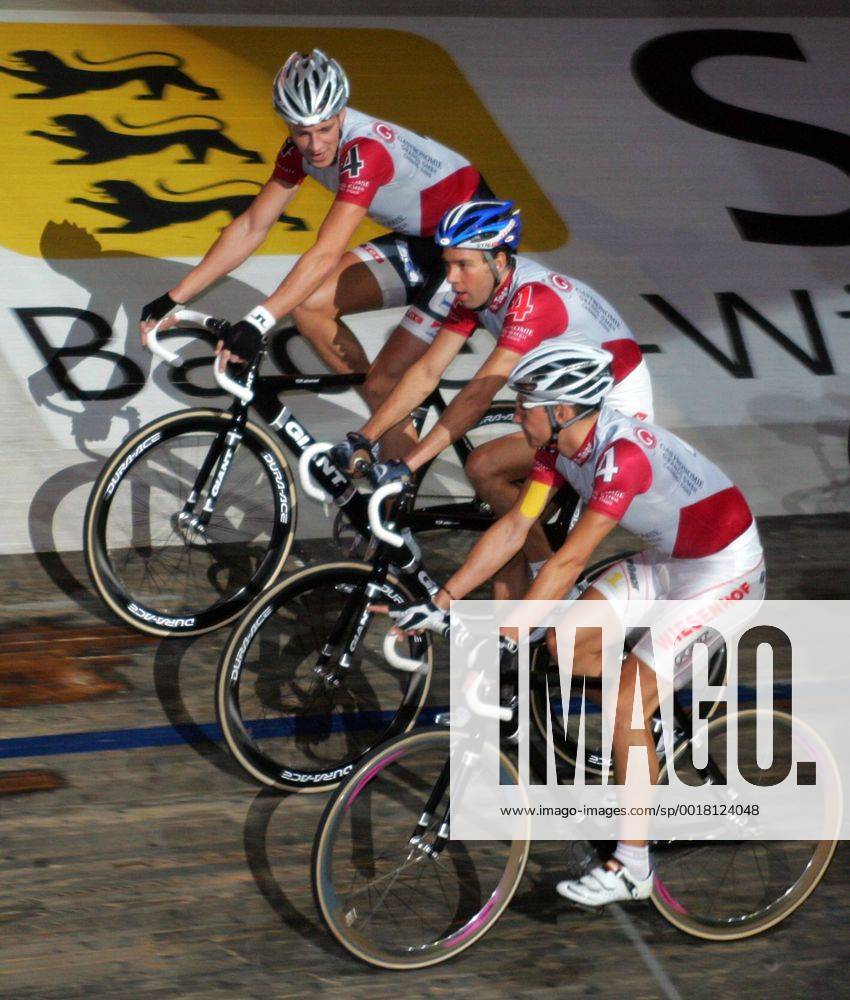 Hofbräu 6-Tage-Rennen Schleyer-Halle Stuttgart Nr.4 schwarz Peter Schep, Nr.4 rot Danny Stam, Nr