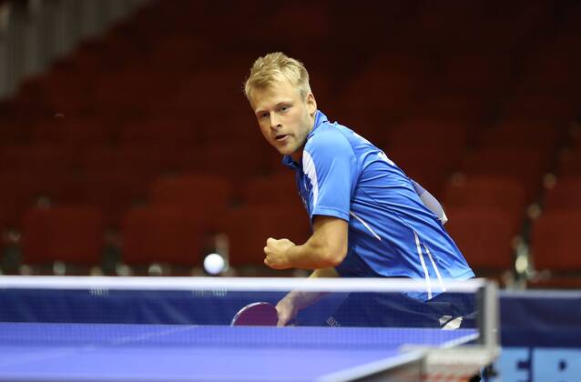 Philipp Floritz bei der Ballannahme 83. Nationale Deutsche ...