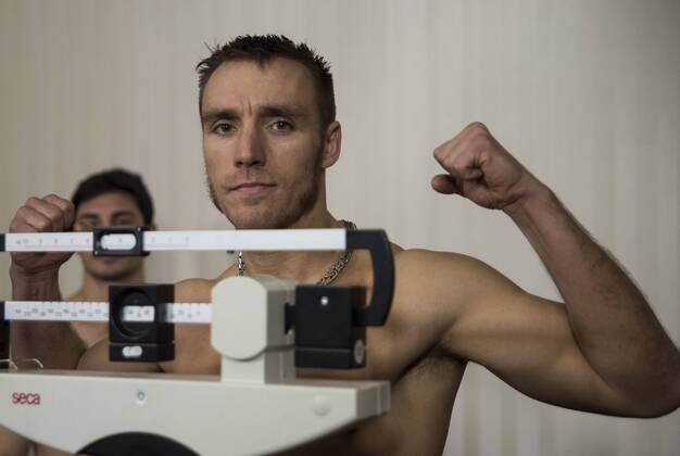 Wiegen - Boxen, Internationale Berufsboxgala in Stuttgart, Alte ...