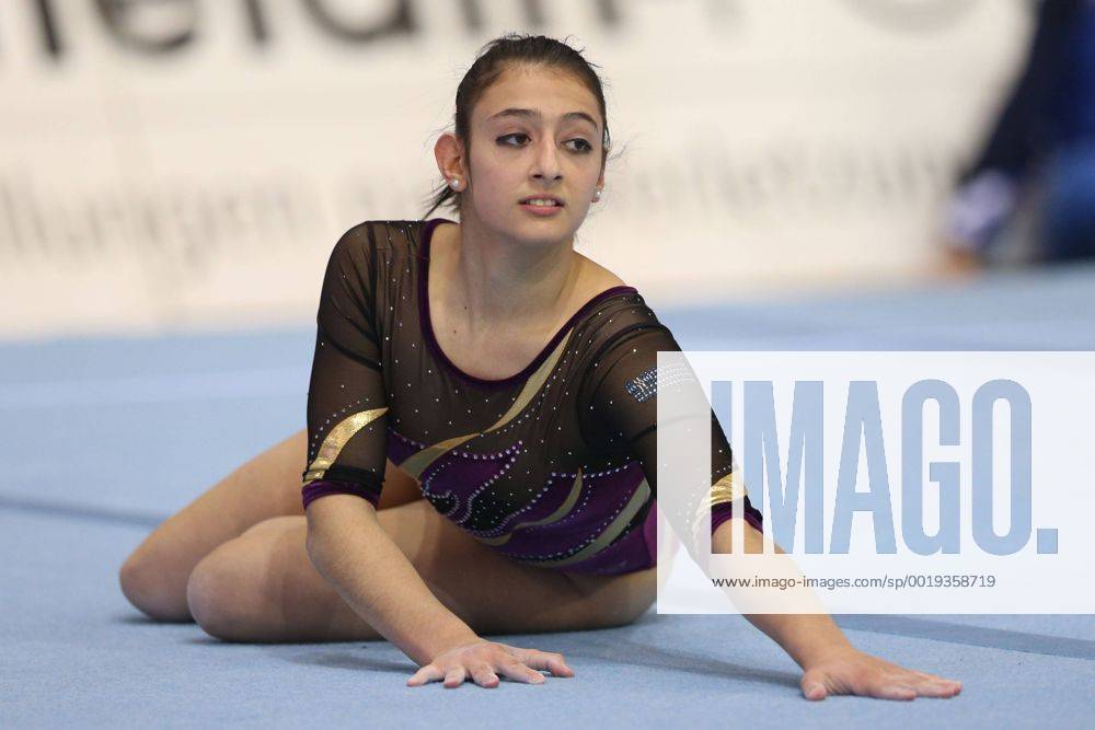 Maria Simou, GRE, during qualification of 2015 world challenge cup ...