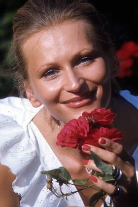 Diana Sandmann (Lebensgefährtin von Franz Beckenbauer) beim