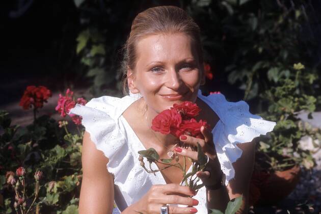 Diana Sandmann (Lebensgefährtin von Franz Beckenbauer) beim