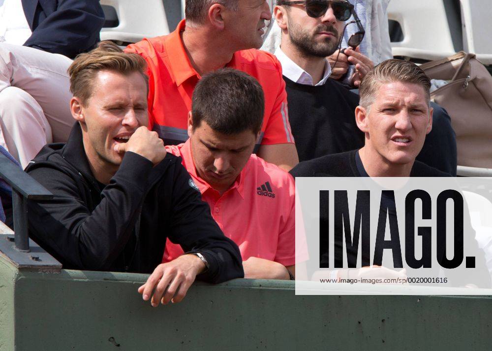 Team Ana Ivanovic (SRB) in der Spielerloge, L-R. Mats Merkel, Fitness ...
