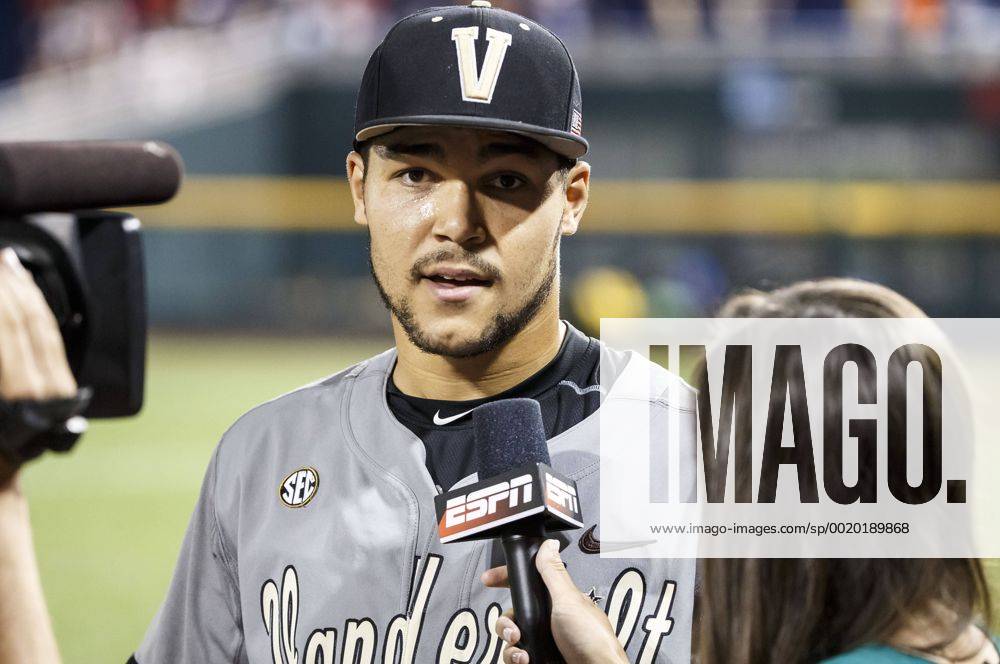 June 16, 2015: Vanderbilt Zander Wiel 43 post-game interview with ESPN ...