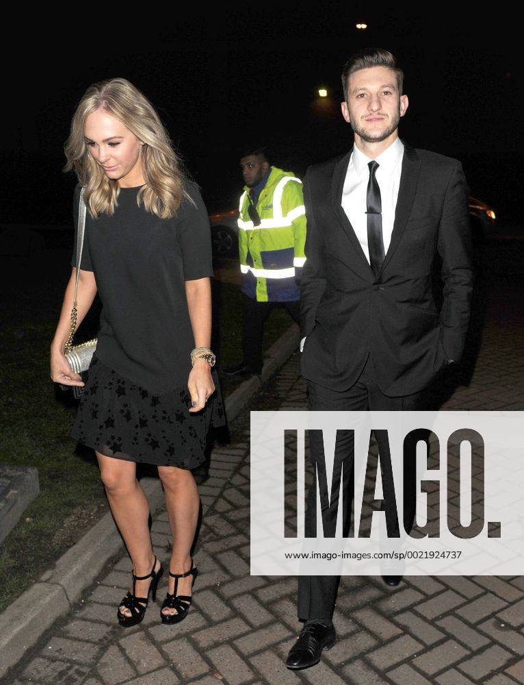 English professional footballer Adam Lallana and his wife, Emily Jubb ...