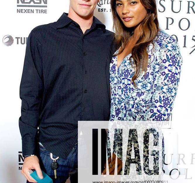 December 6, 2015 - Pro surfer Nathan Florence and girl friend model ...