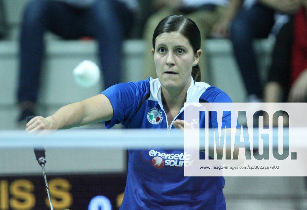 Italian Jeanine Cicognini in action against Mexican Sabrina Solis ...