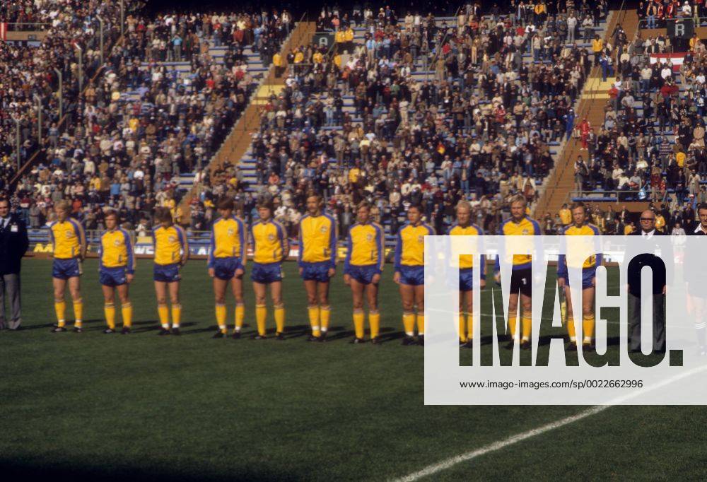 Mannschaftsfoto Schweden, v.li.: Benny Wendt, Anders Linderoth, Ingemar ...