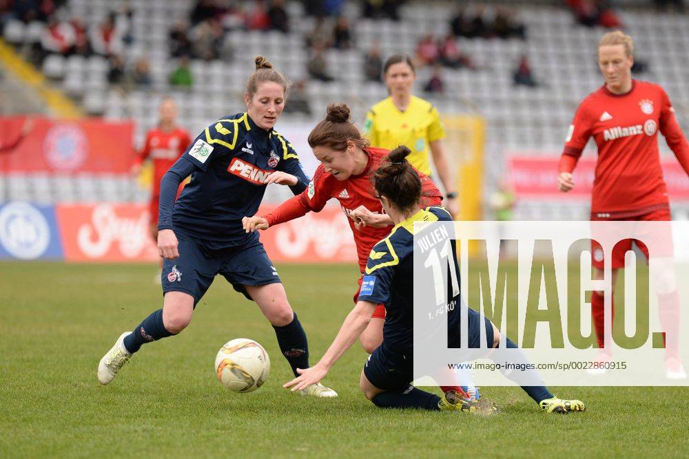 V.li.: Maike Seuren Nicole Rolser Christina Julien im Dreikampf, Duell ...