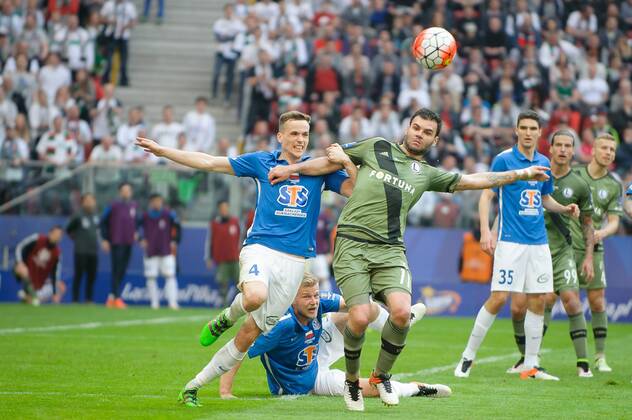 Pokalfinale Polen 2015 2016 Lech Posen - Legia Warschau Nemanja Nikolic