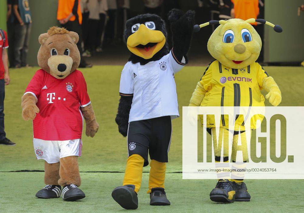 DFB Maskottchen PAULE, FCB Maskottchen Berni BVB Maskottchen Emma ...