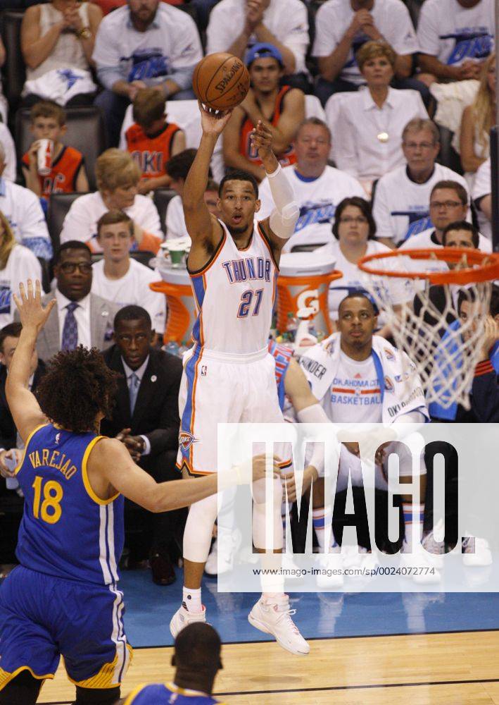 22 May 2016: Oklahoma City Thunder forward, Andre Roberson aims for the ...