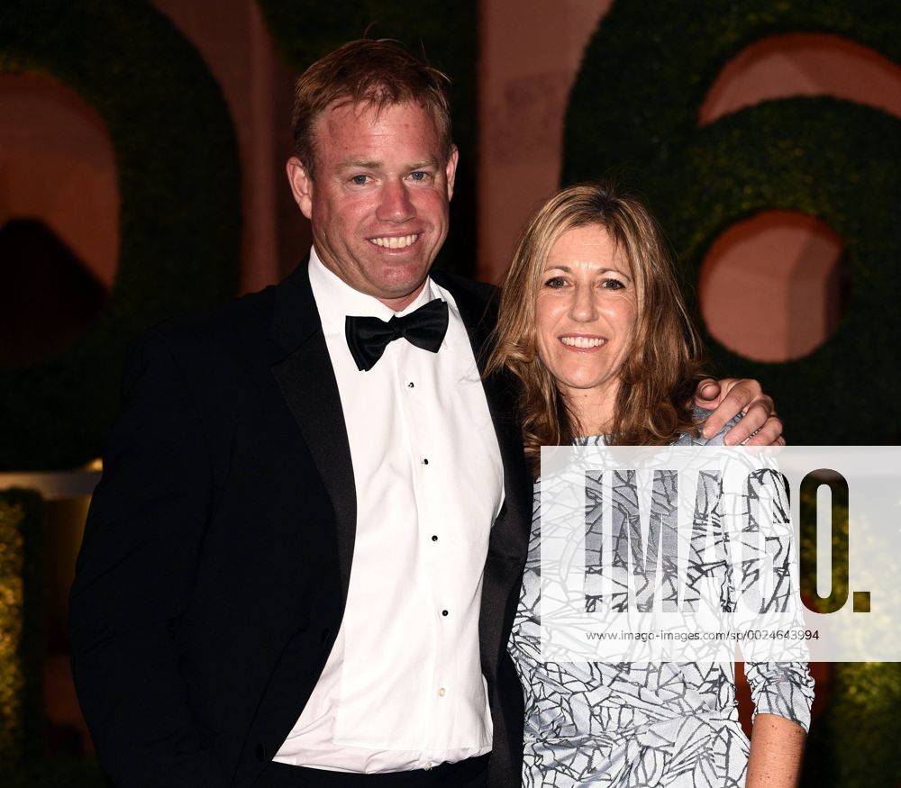 Wimbledon Champions Dinner 2016 London, UK. Mark Petchey and Michelle ...