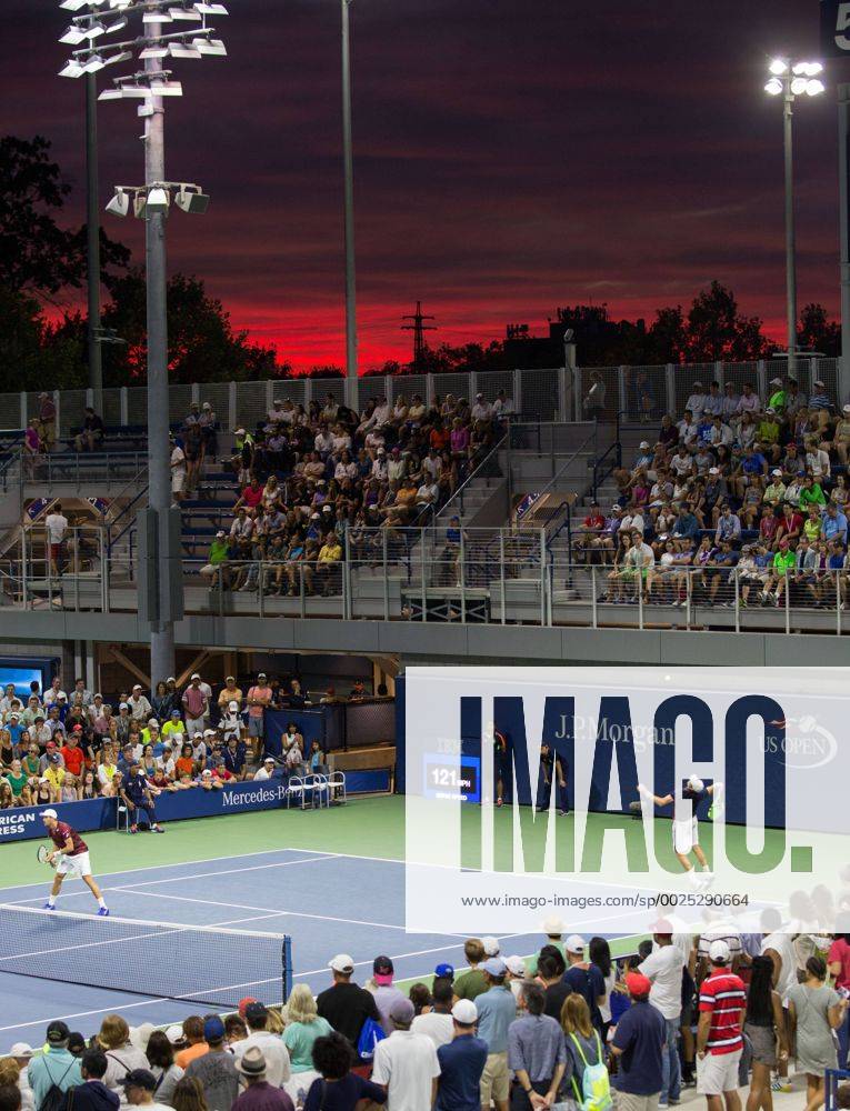 US Open 2016 , Sonnenuntergang und Aussenplaetze, Tennis - US Open 2016 ...