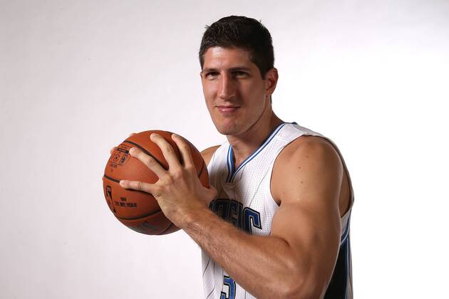 Orlando Magic s Damjan Rudez poses during the day of the press that the ...