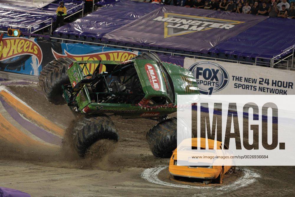 : The Monster truck Xtermigator driven by JR McNeal, during the Monster ...