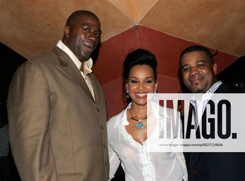 Sep 23, 2005; Hollywood, CA, USA;MAGIC JOHNSON, LISARAYE AND MICHAEL ...
