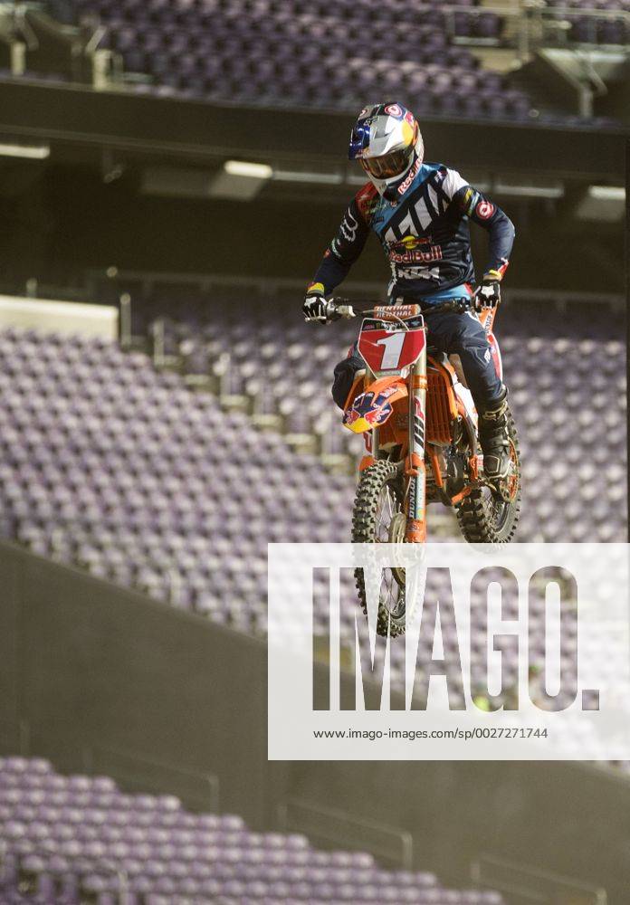 February 17, 2017 - Minneapolis, MN, USA - Supercross champion Ryan Dungey, who is from Belle