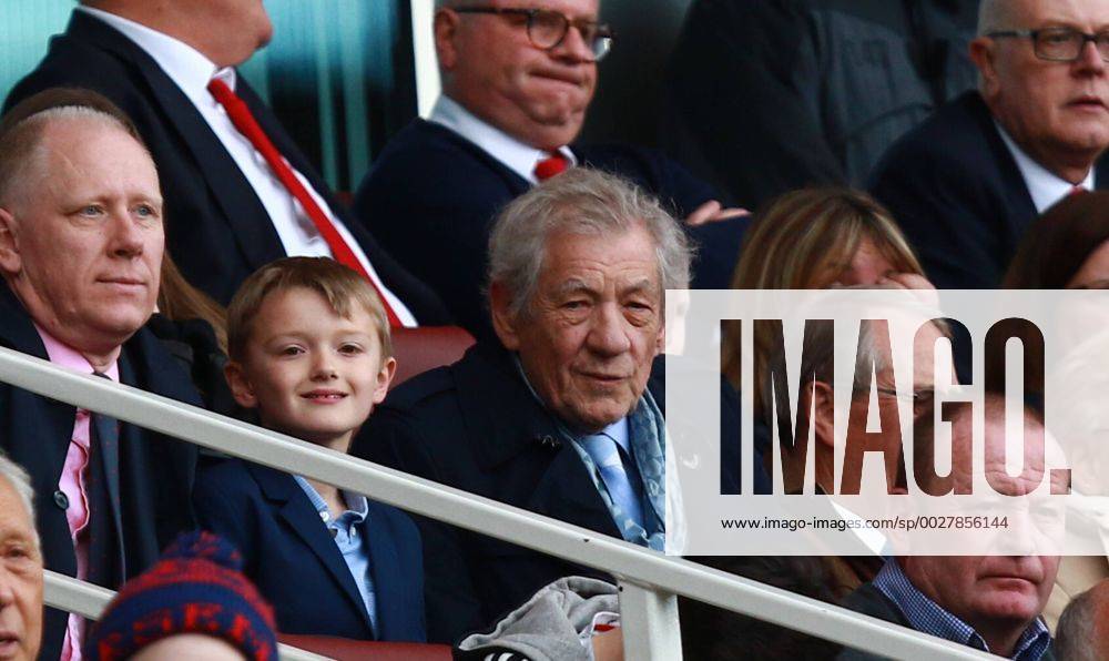 Actor Sir Ian McKellen during the English Premier League game Arsenal v ...