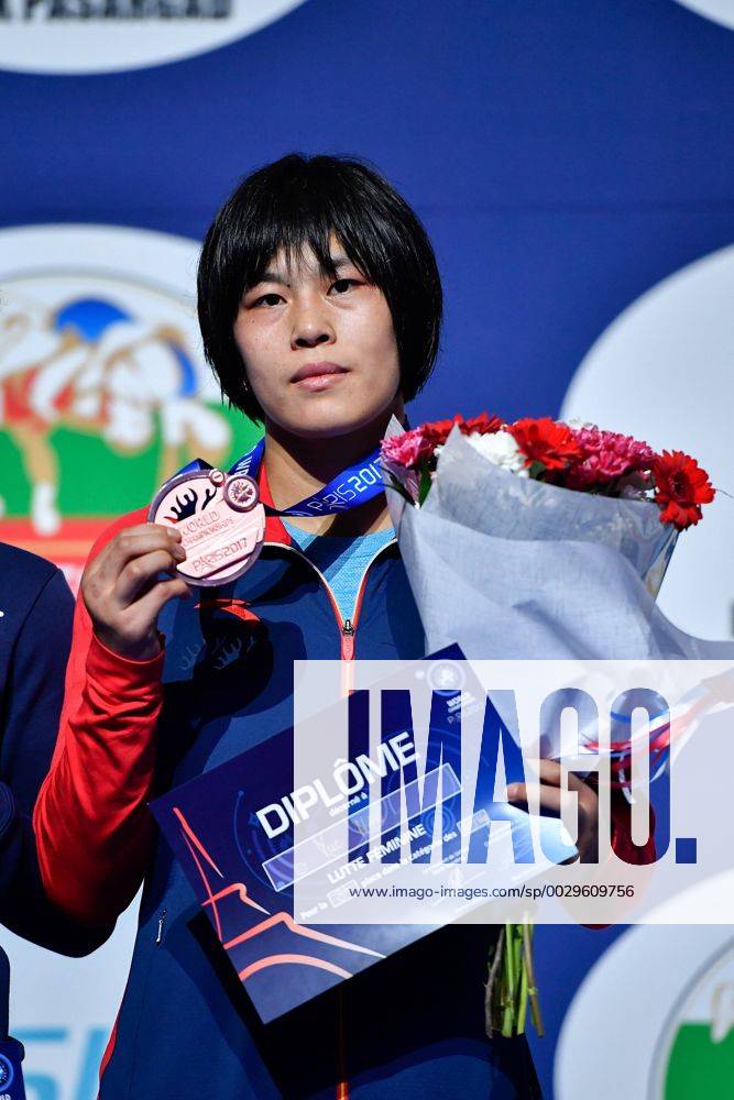 (170825) -- PARIS, Aug. 25, 2017 -- Han Yue of China attends the ...