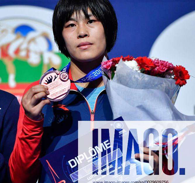 (170825) -- PARIS, Aug. 25, 2017 -- Han Yue of China attends the ...