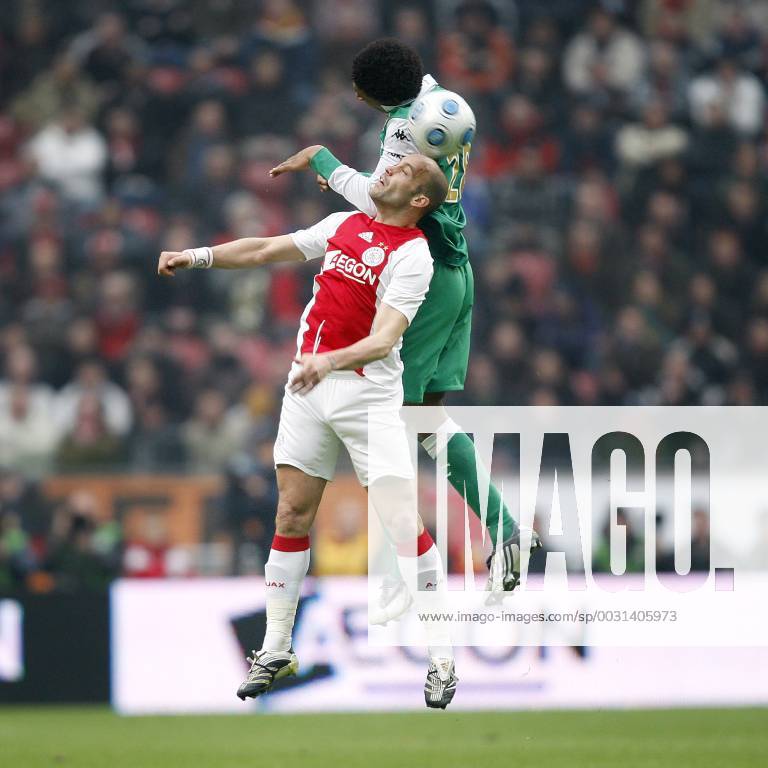 season 2008 2009 ajax feyenoord 2 0 gabri in duel with leroy fer ajax ...