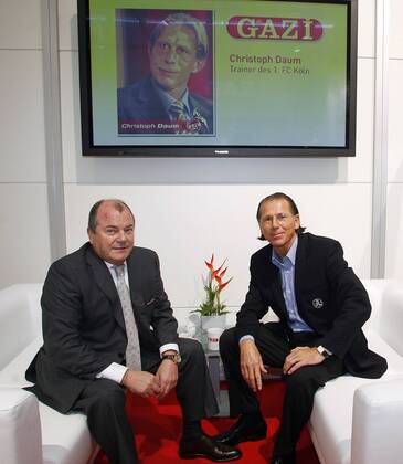 New Messe Stuttgart GAZI Booth Dr Eduardo Garcia GAZI Christoph Daum ...