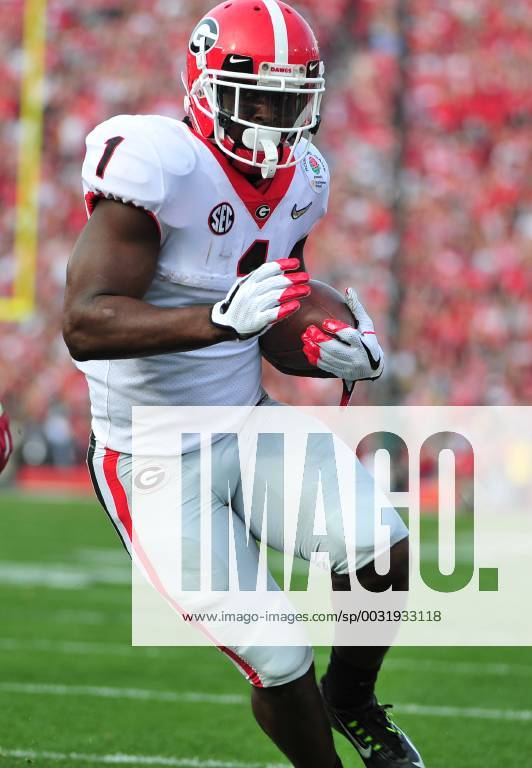 January 01, 2018. Georgia Bulldogs running back Sony Michel 1 scores in ...