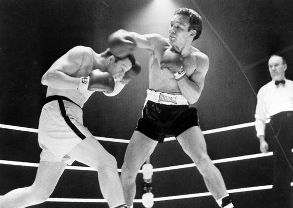 BOXING KENNY LANE V DAVE CHARNLEY IN LONDON ; 3 JUNE