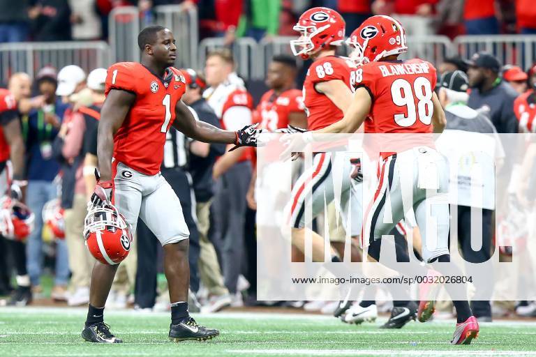 January 8, 2018 - Atlanta, Georgia, U.S - Georgia Bulldogs running back ...