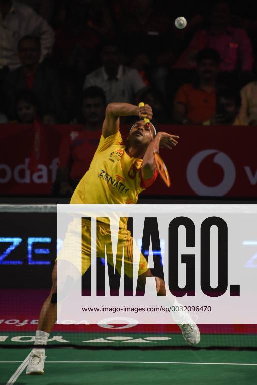 Premier Badminton League 2018 final Subankar Dey of Bengaluru Blasters in action during PBL