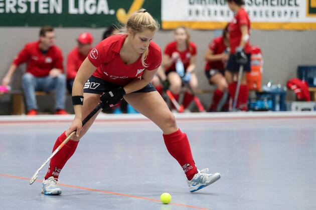 Eva Frank RRK 5 on the ball game scene cut out full body single screen ...