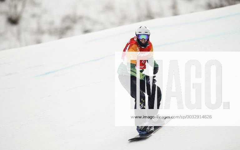 (180312) -- PYEONGCHANG, March 12, 2018 -- Simon Patmore from Australia ...