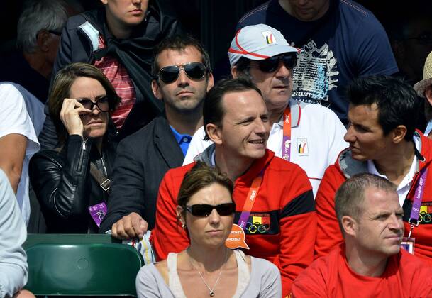 - LONDON, UNITED KINGDOM: Justine Henin and her boyfriend Benoit Bertuzzo and Belgian Jean-Michel