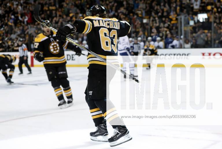BOSTON, MA - APRIL 12: Boston Bruins left wing Brad Marchand (63 ...