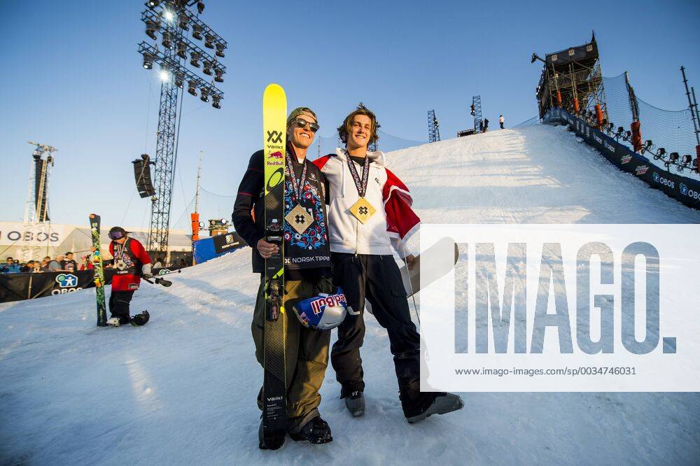 oystein Braaten of Norway and Birk Ruud of Norway celebrate after the ...