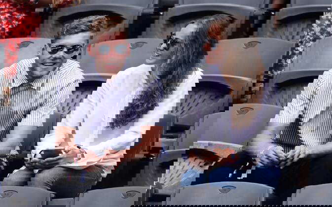 Kevin Meyer et sa copine TENNIS : Roland Garros 2018 - Internationaux de France