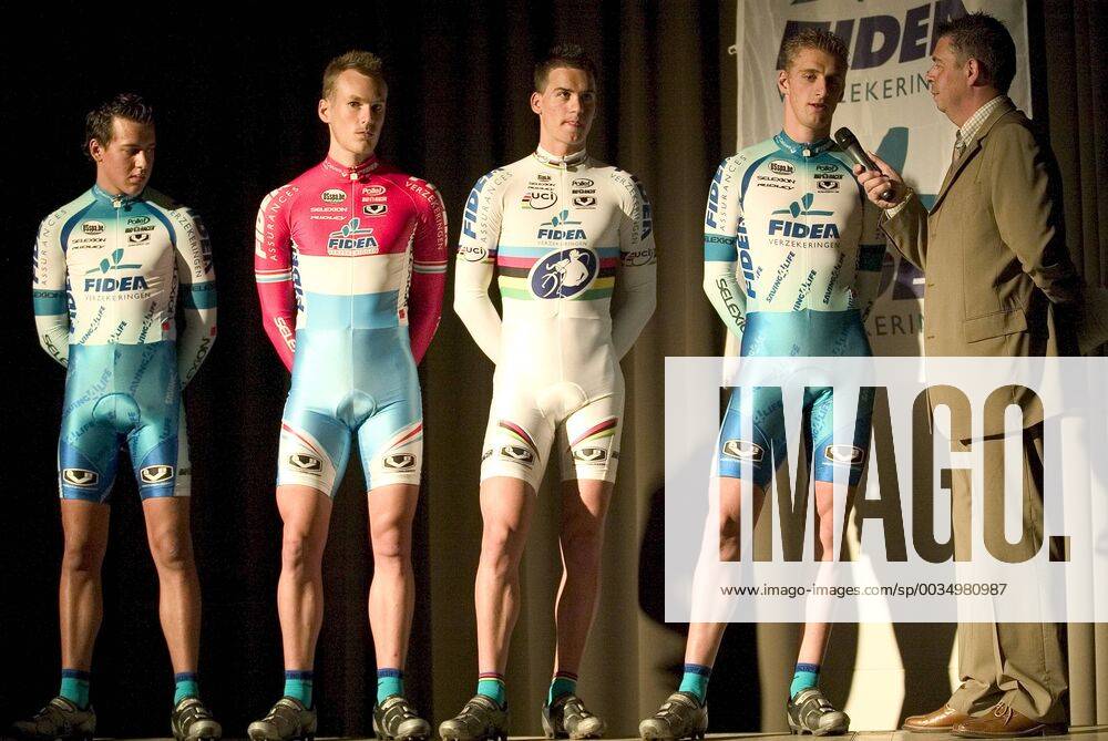 27, GITS, BELGIUM : Fidea cyclocross cycling team From L-R, Tom Meeusen ...