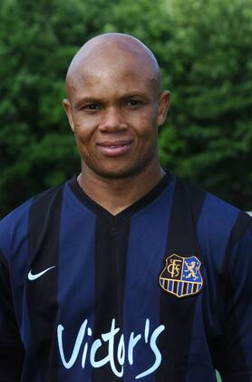 Echendu Adiele Player with the number 14 in soccer Second division 1 FC ...