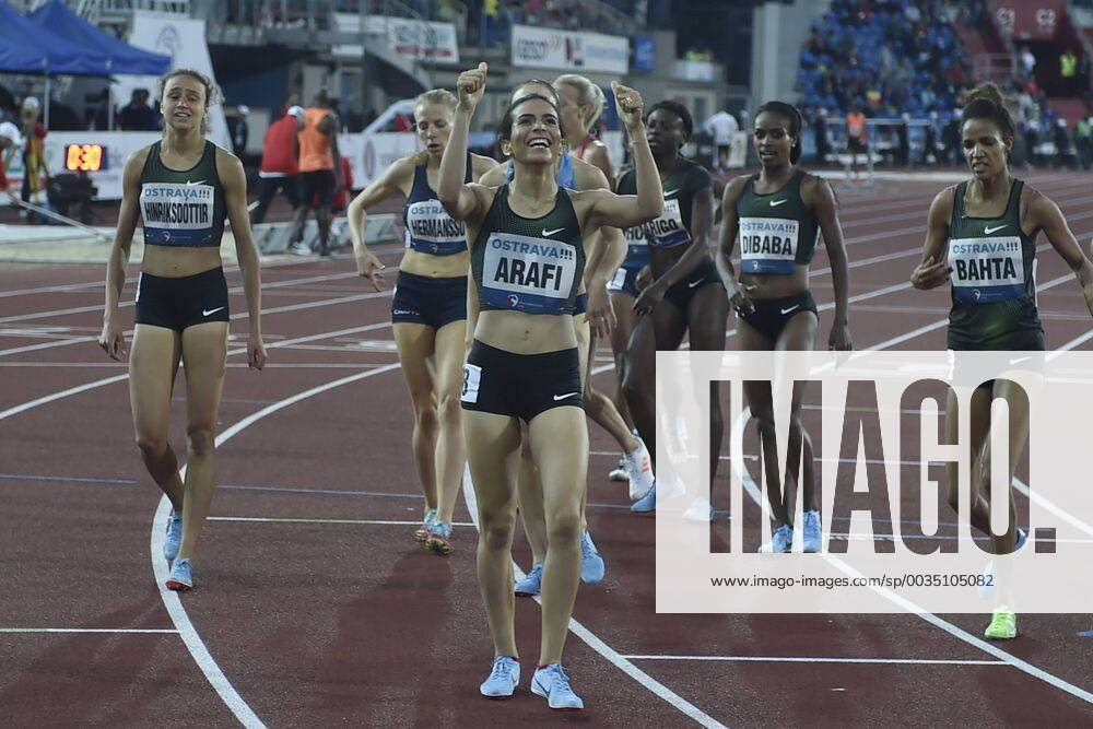 Rababe Arafi (Morocco) won the 800m women run during the 57th Golden ...