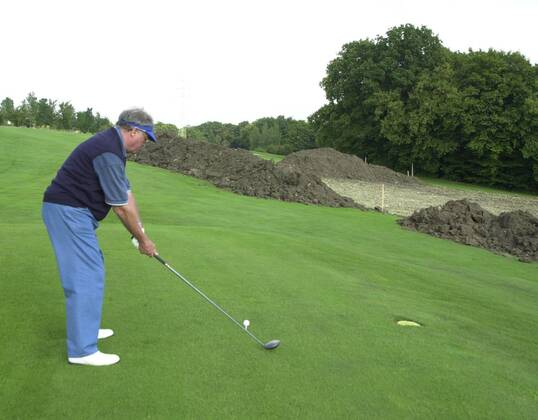 The excavators are already there on the golf course Katharinenhof in ...