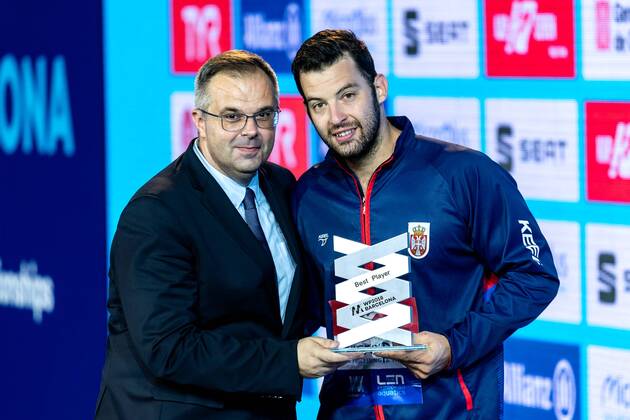 10 FILIPOVIC Filip SRB Best Player Barcelona 28 07 2018 Piscines Bernat ...